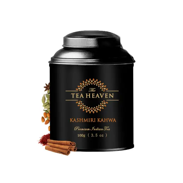 The Tea Heaven Kashmiri Kahwa, 100 gm Tin Box