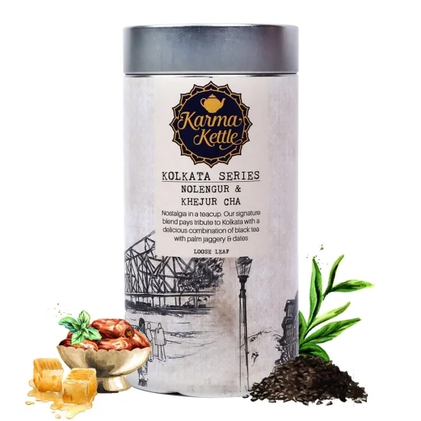 Karma Kettle Kolkata Series, Nolen Gur & Khejur Cha - Black Tea, 75 g