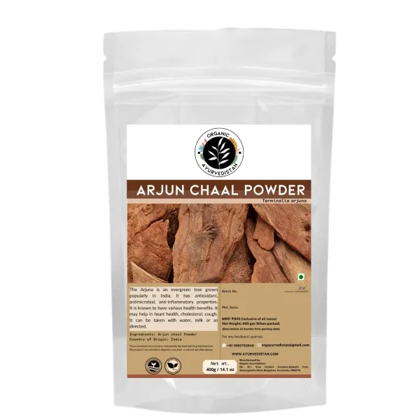 Organic Ayurvedistan Arjun Chaal Powder, 400g
