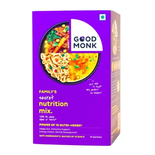 Good Monk Multivitamin, Probiotic & Fibre Mix - 15 Sachets