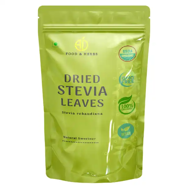 A D Food & Herbs Dried Stevia / Stevia Rebaudiana Leaves 50 Gms Pack