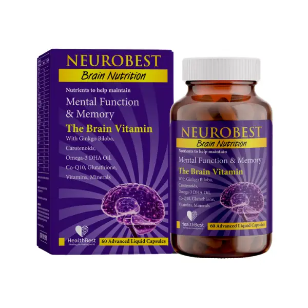 HealthBest NeuroBest Brain Nutrition Softgel Capsules, 60 Capsule