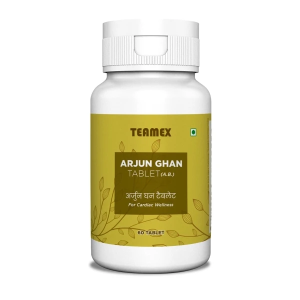 Teamex Arjun Ghan Tablet(Terminalia Arjuna), 60 Tablet
