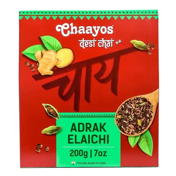 Chaayos Adrak Elaichi Tea (Ginger and Cardamom) - 200g [100 Cups]