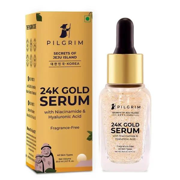 Pilgrim 24K Gold Face Serum With Niacinamide & Hyaluronic Acid, 20ml