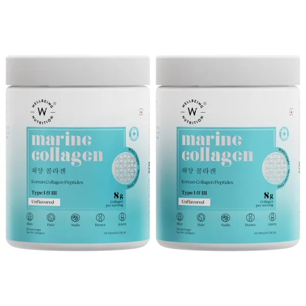 Wellbeing Nutrition Pure Korean Marine Collagen Supplements , 200g ...