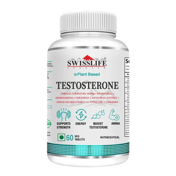 SWISSLIFE FOREVER Plant Based Testosterone for Men (60 Tablets)