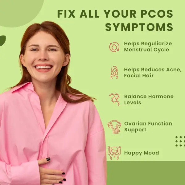 Health Veda Organics Plant Based PCOS Multivitamin Supplement for ...