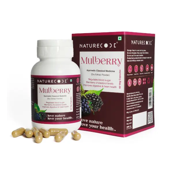 NatureCode Mulberry Dry Extract, 60N, Veg Capsule